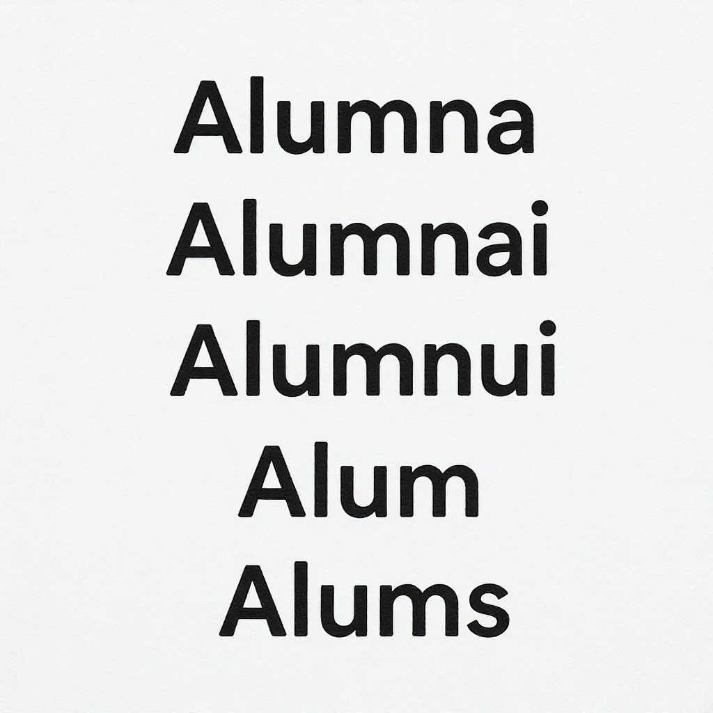 “Alumna” Vs “Alumnae” Vs “Alumni” Vs “Alumnus” Vs “Alum” Vs “Alums ...