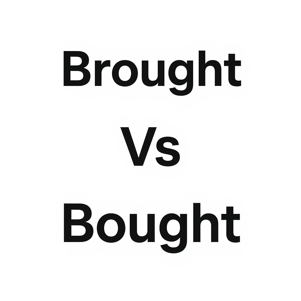 "Brought" Vs "Bought" - What's the Difference | Midoo AI