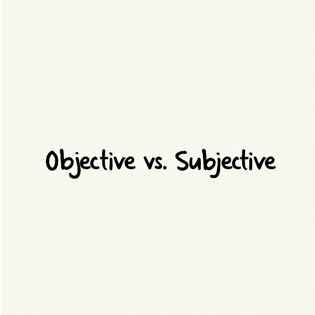 “Objective” vs. “Subjective” - What’s the Difference? | Midoo AI